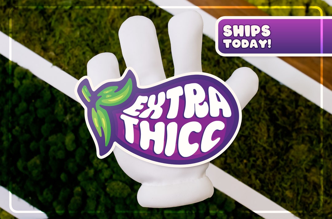 Extra Thicc - Sticker - Etsy