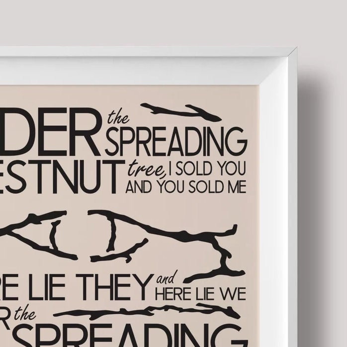 1984 Chestnut Tree Poem Poster Digital Download George - Etsy