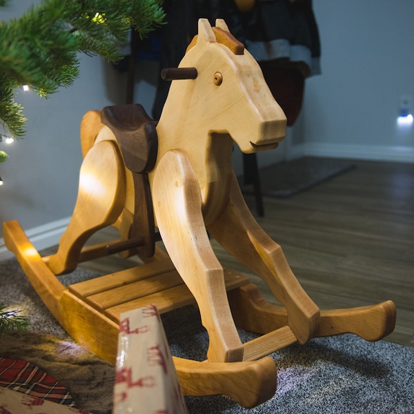 Wooden Rocking Horse - Etsy