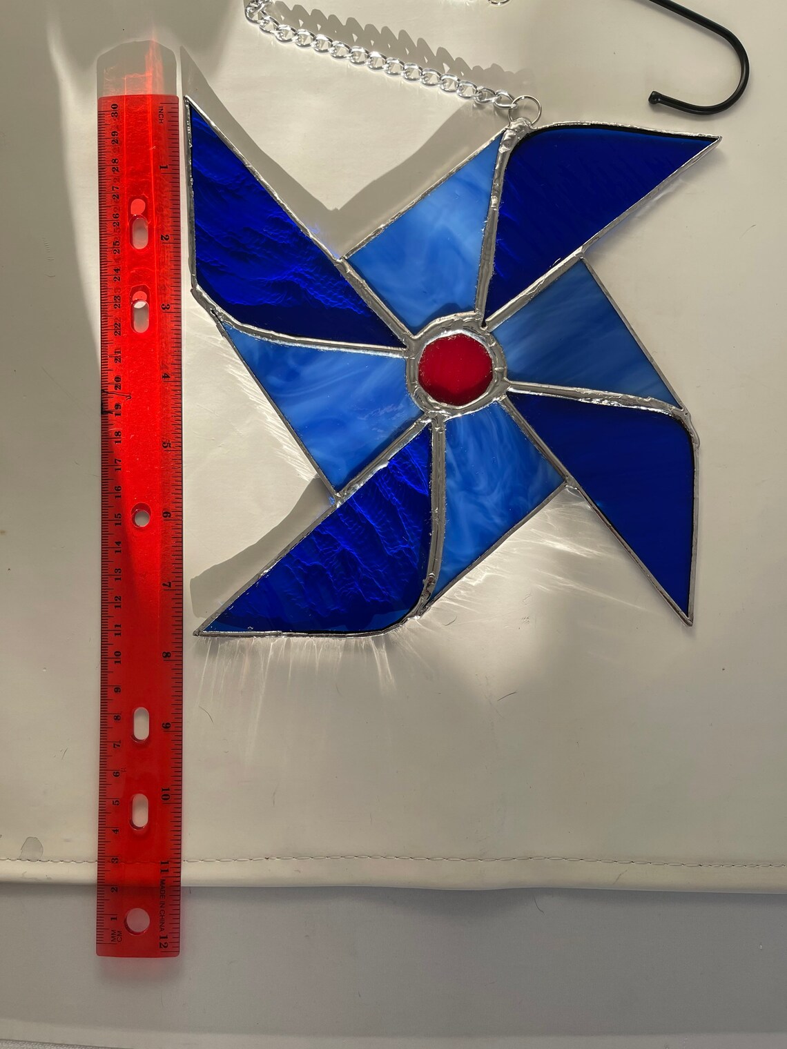 Pin Wheel Stained Glass Sun Catcher - Etsy