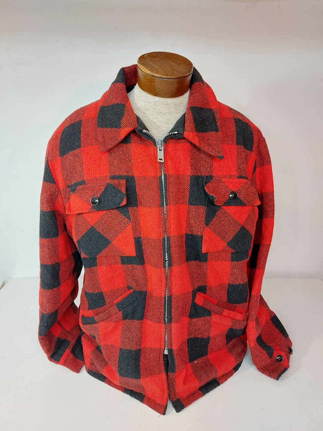 Vintage 1990s Red Lumber Jacket - Etsy