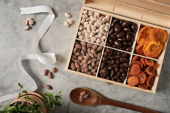 Classic Chocolate Fruit & Nut Gift Box | Etsy