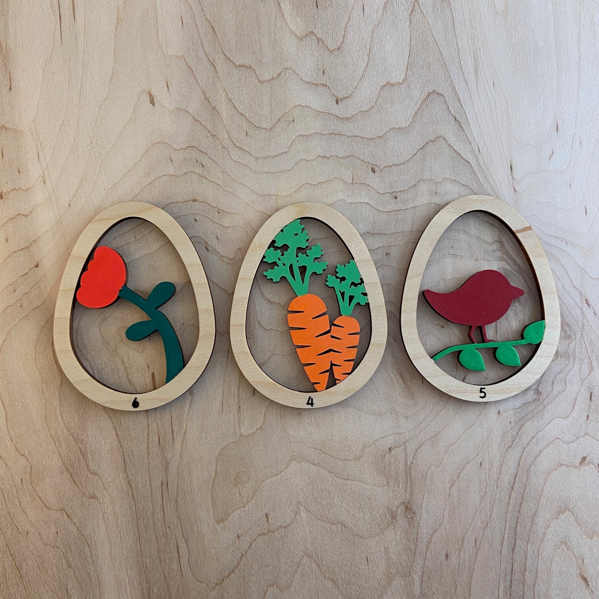 Maple Easter Egg Hunt Set Hand-painted, Made-to-order - Etsy