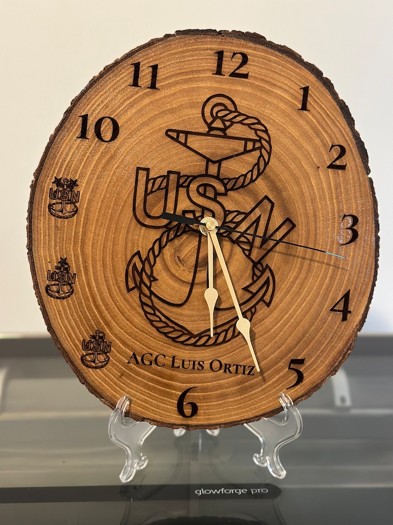 Navy Chief Heritage Clock - Etsy