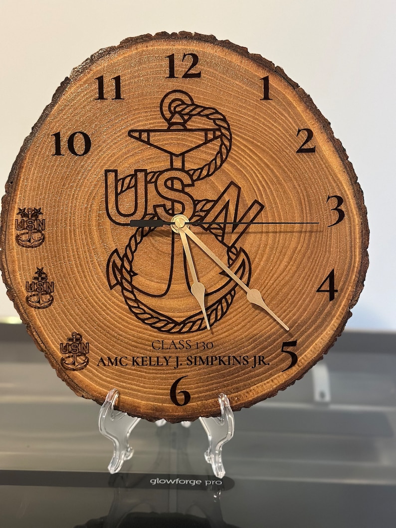 Navy Chief Heritage Clock - Etsy