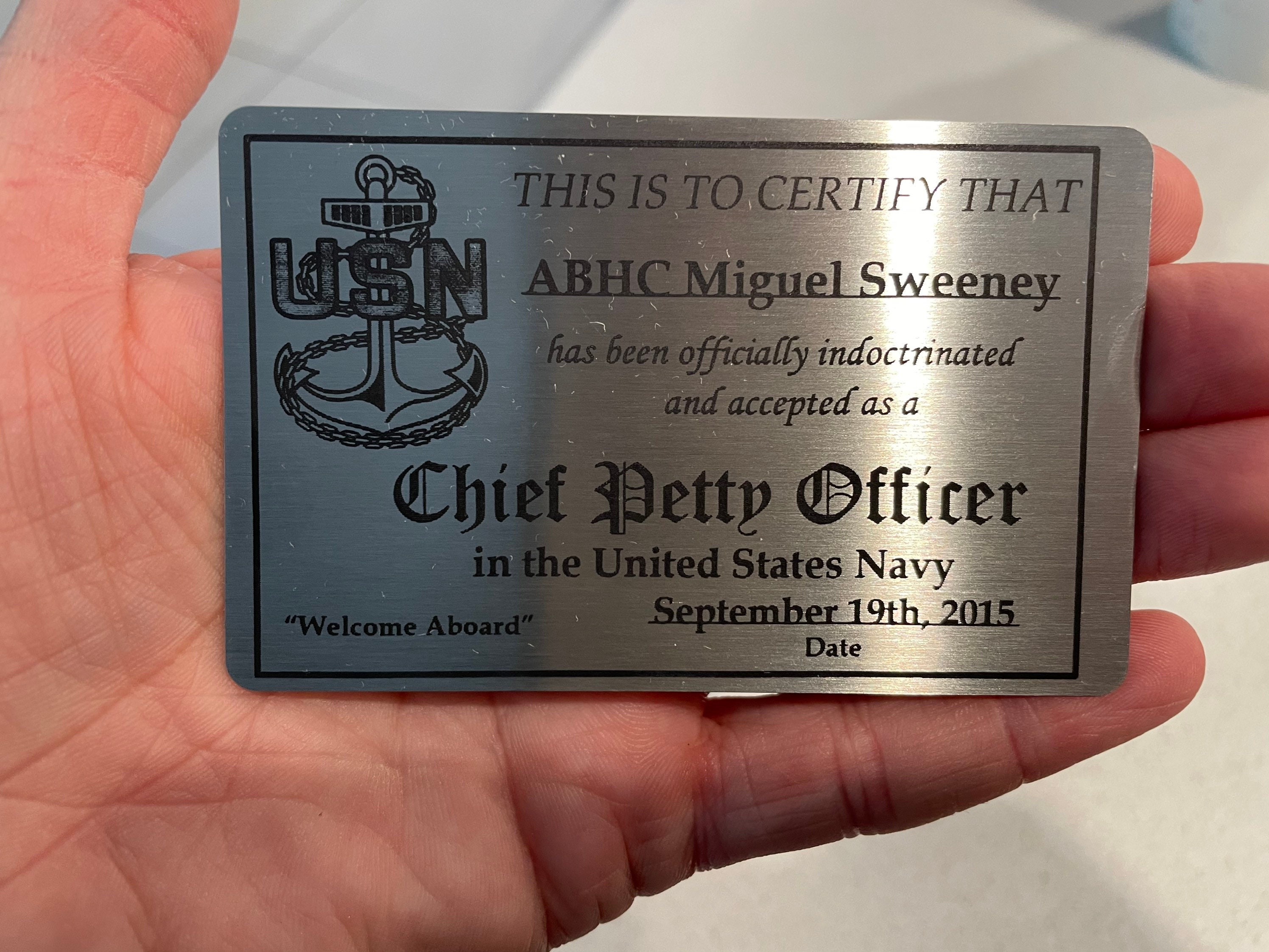 CPO Wallet Card - Etsy