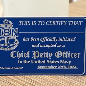 CPO Wallet Card - Etsy