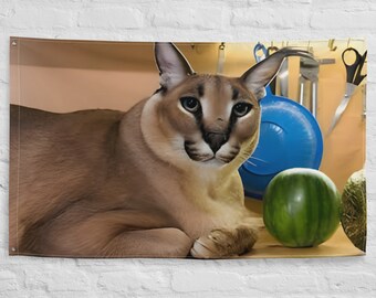 Big Floppa Rapper Flag - Etsy India