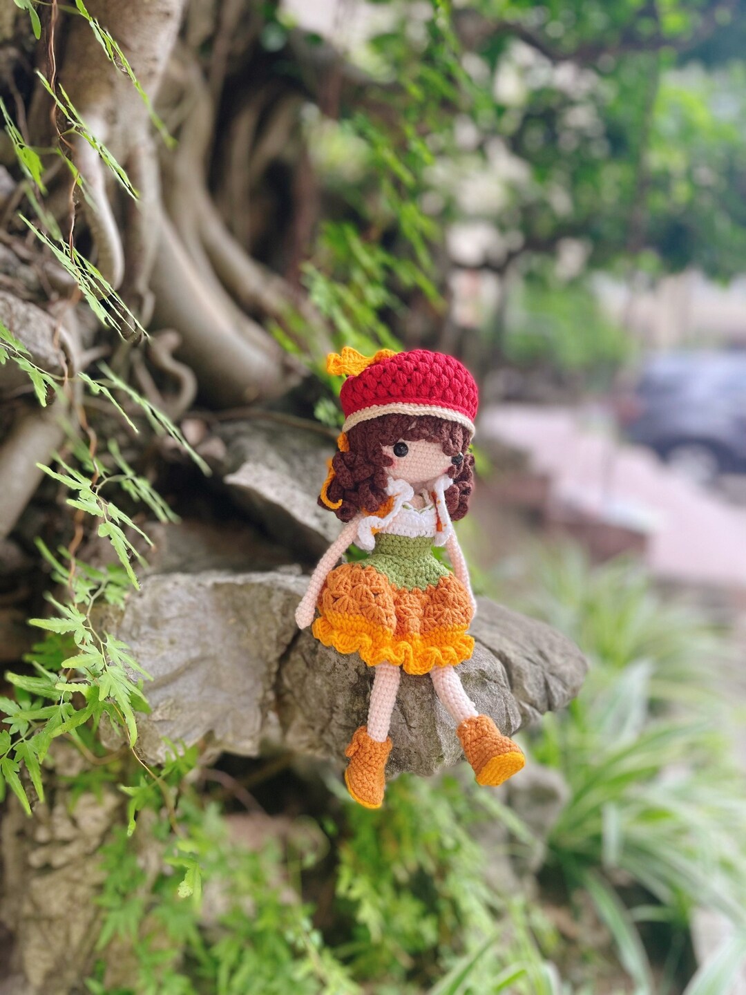 Chestnut Crochet Doll, Amigurumi Chestnut Keychain, Handmade Chestnut ...