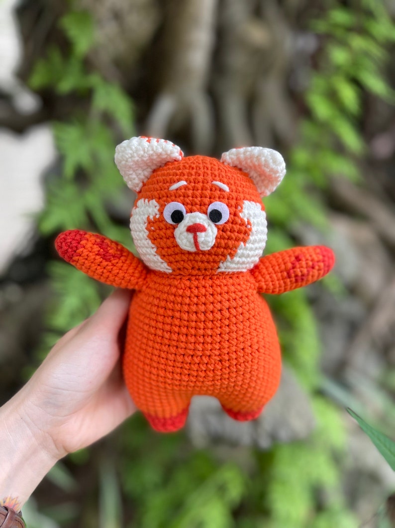 Red Panda Crochet Crochet Red Panda Amigurumi Red Panda Red - Etsy