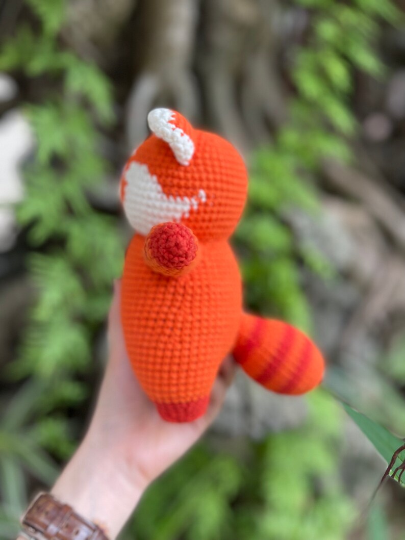 Red Panda Crochet Crochet Red Panda Amigurumi Red Panda Red - Etsy