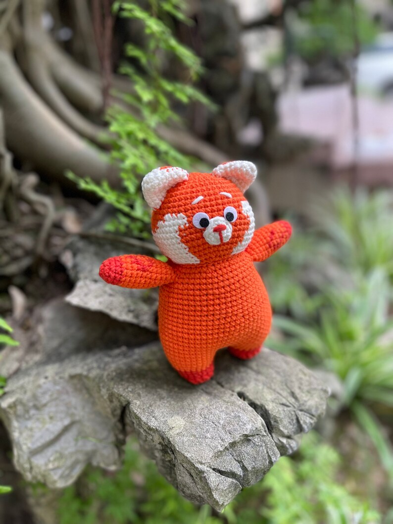 Red Panda Crochet Crochet Red Panda Amigurumi Red Panda Red - Etsy