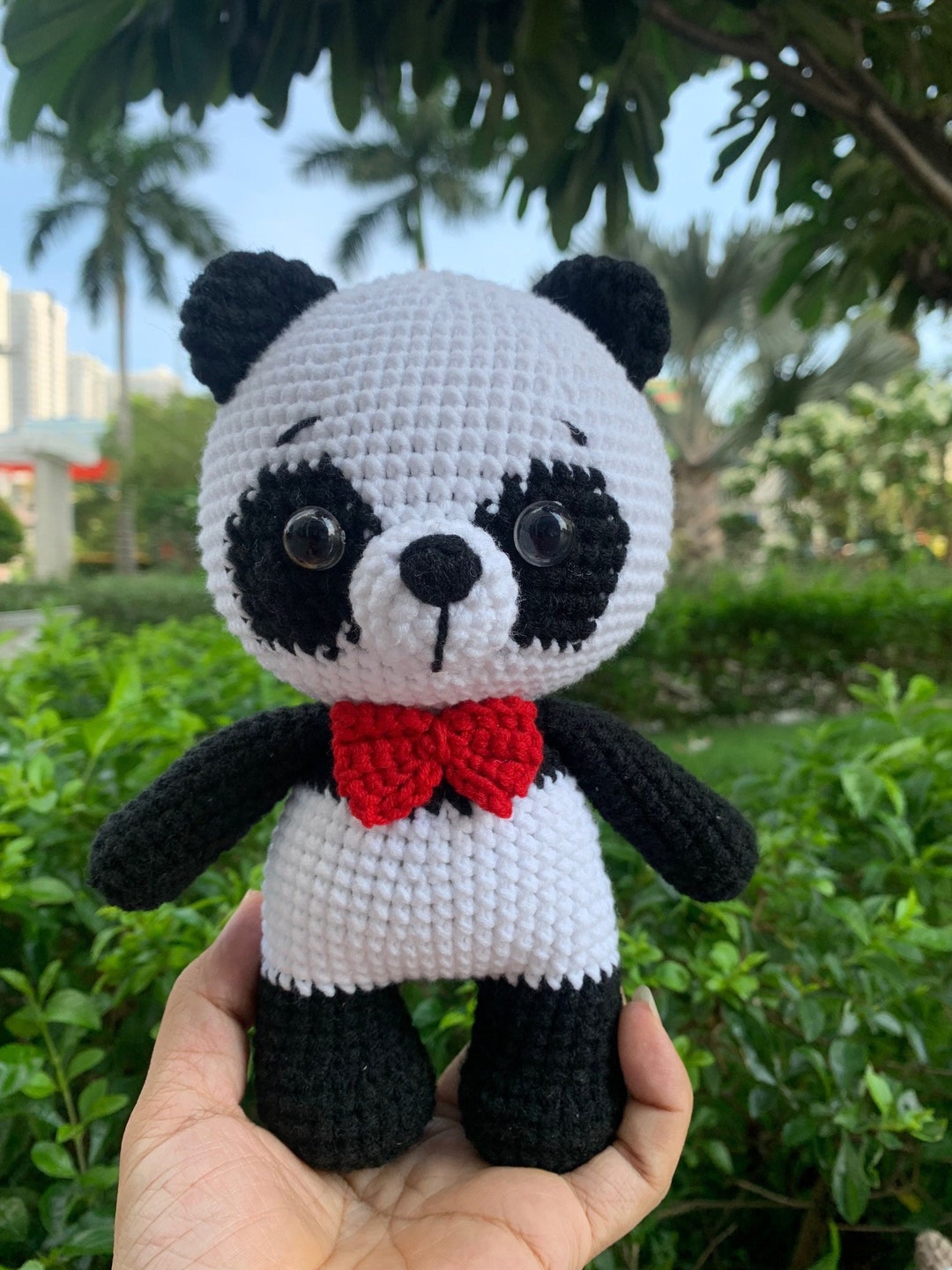 Panda Crochet, Handmade Panda Doll, Amigurumi Panda, Pet Crochet - Etsy