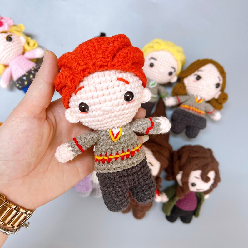 Crochet Wizard Doll, Amigurumi Crochet, Crochet Mini Wizard Doll ...