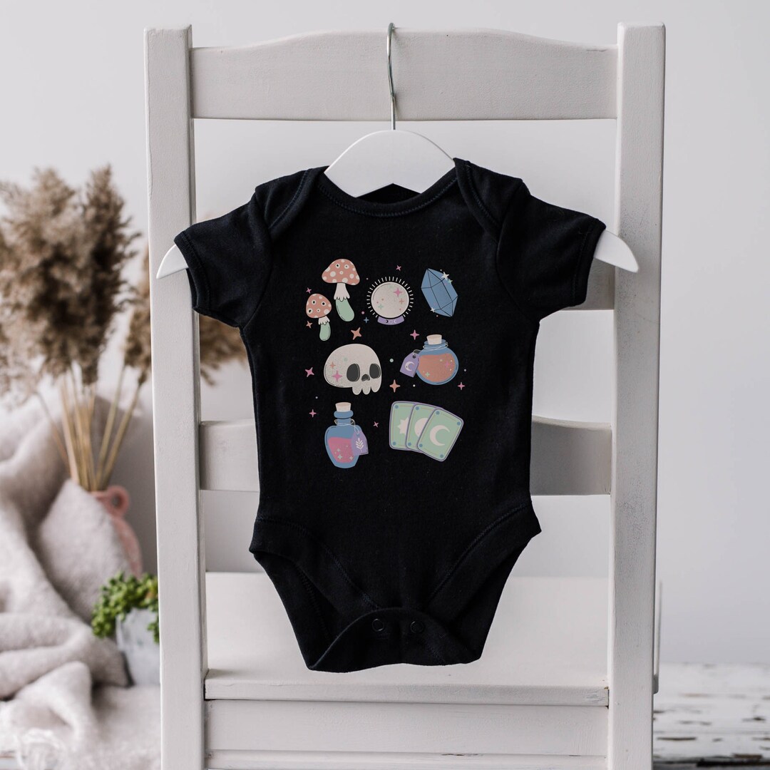 Witchy Gothic Baby Gift / Pastel Goth Baby Onesie / Kawaii - Etsy