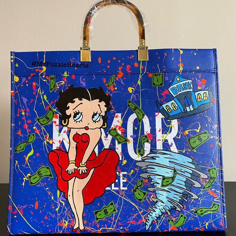 Hand Painted Handbag - Etsy