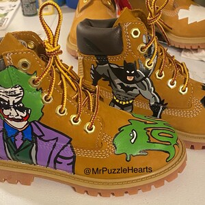Custom Hand Painted Personalized Youth Timberlands - Etsy