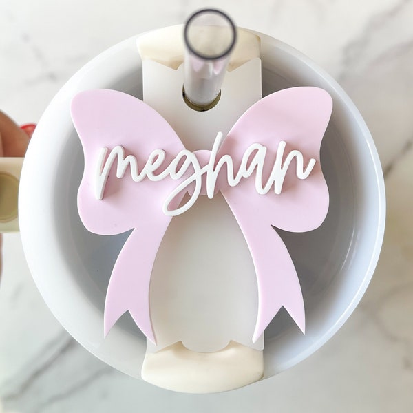 Stanley Name Plate Coquette Bow - Etsy
