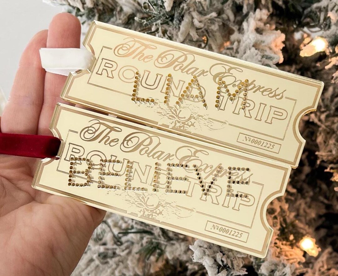 Polar Express Train Ticket | Polar Express Christmas , Golden Ticket - Etsy