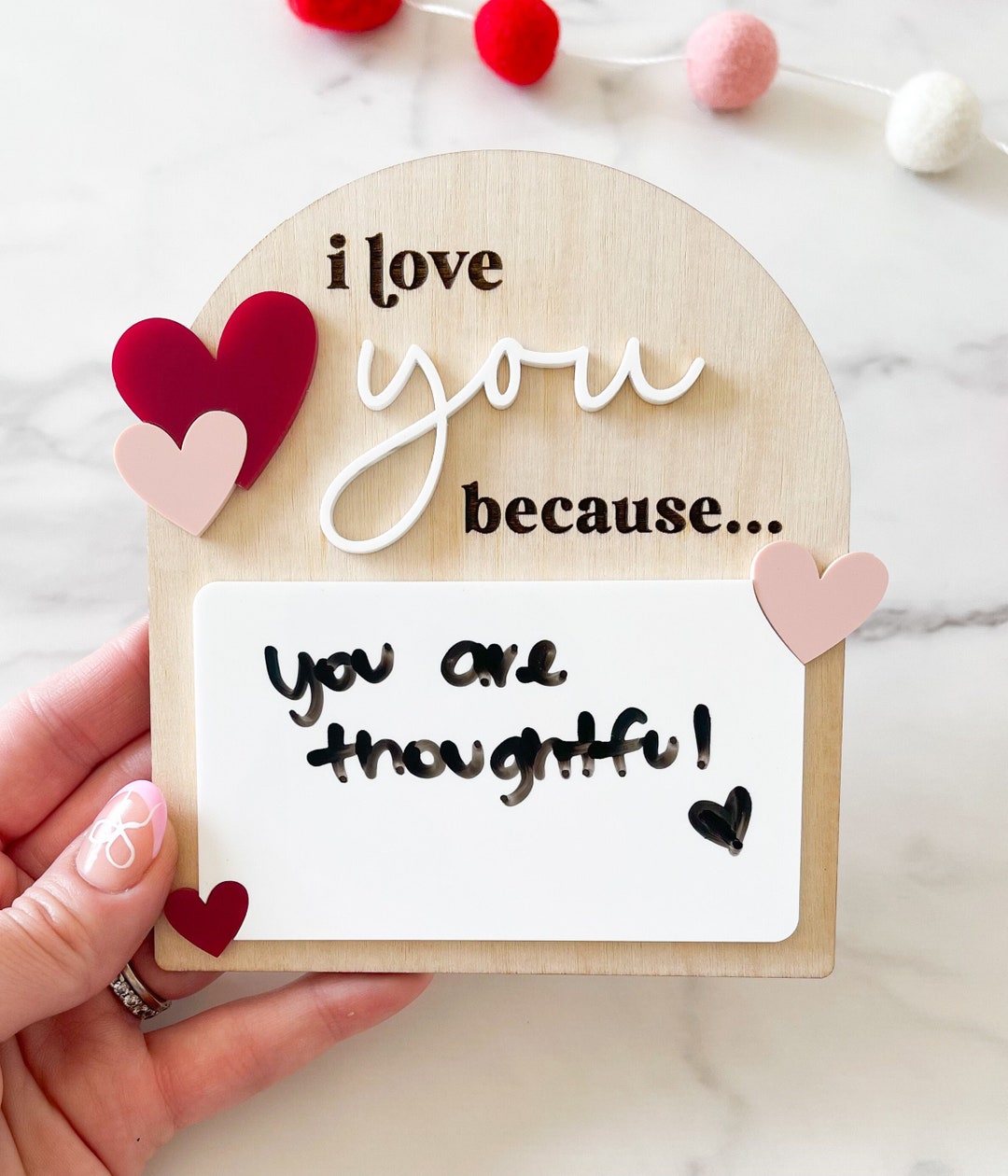 Valentines Message Board Valentine Words of Affirmation Mini Magnetic ...
