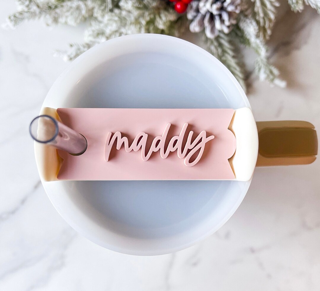 Stanley Name Plate Stanley Topper Personalized Stanley Cup Tumbler Name ...