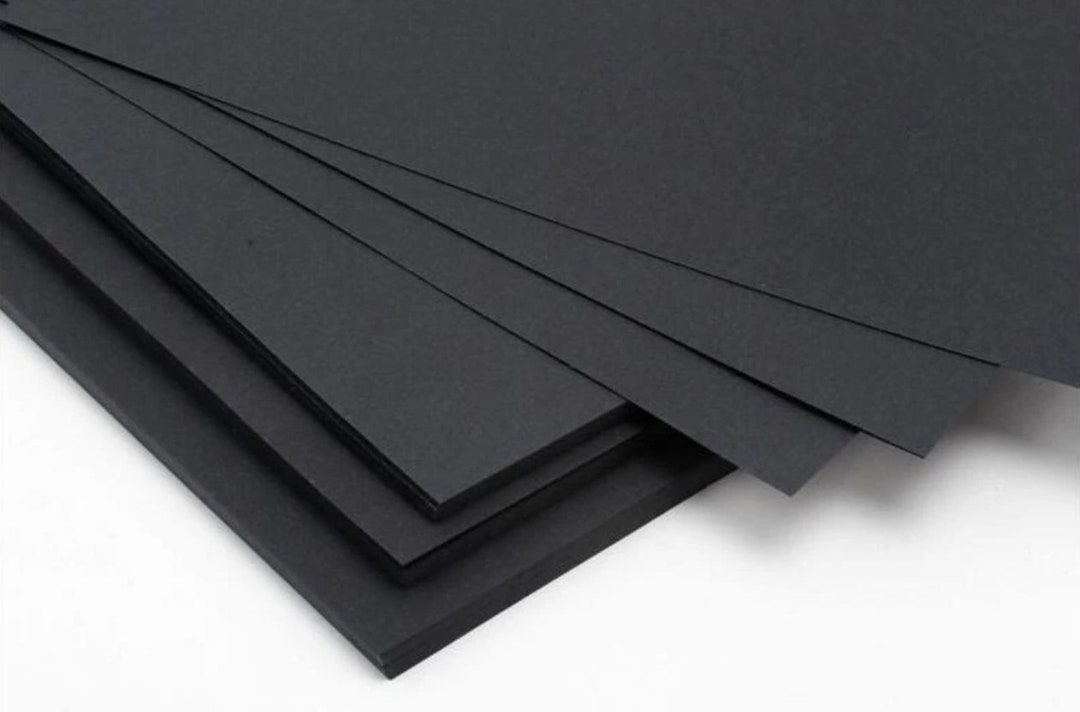 Black Paper A4/A3 ( 50/25 Sheets ), Black Paper for Crafts, Black ...