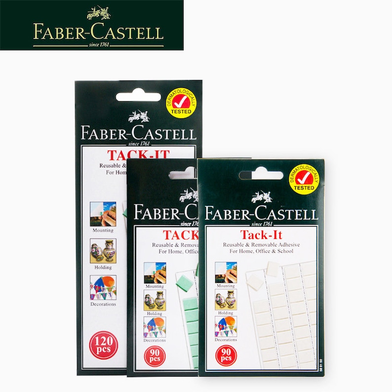 2 Packs Faber Castell Tack-it Removable Reusable Adhesive | Wall Art ...