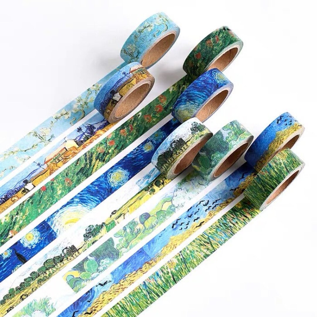 Van Gogh Painting Washi Tapes, Decorative Adhesive Tapes, Impressionist ...
