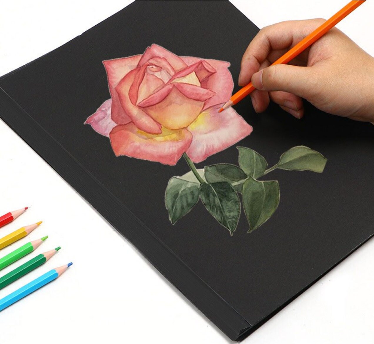 Black Paper A4/A3 ( 50/25 Sheets ), Black Paper for Crafts, Black ...