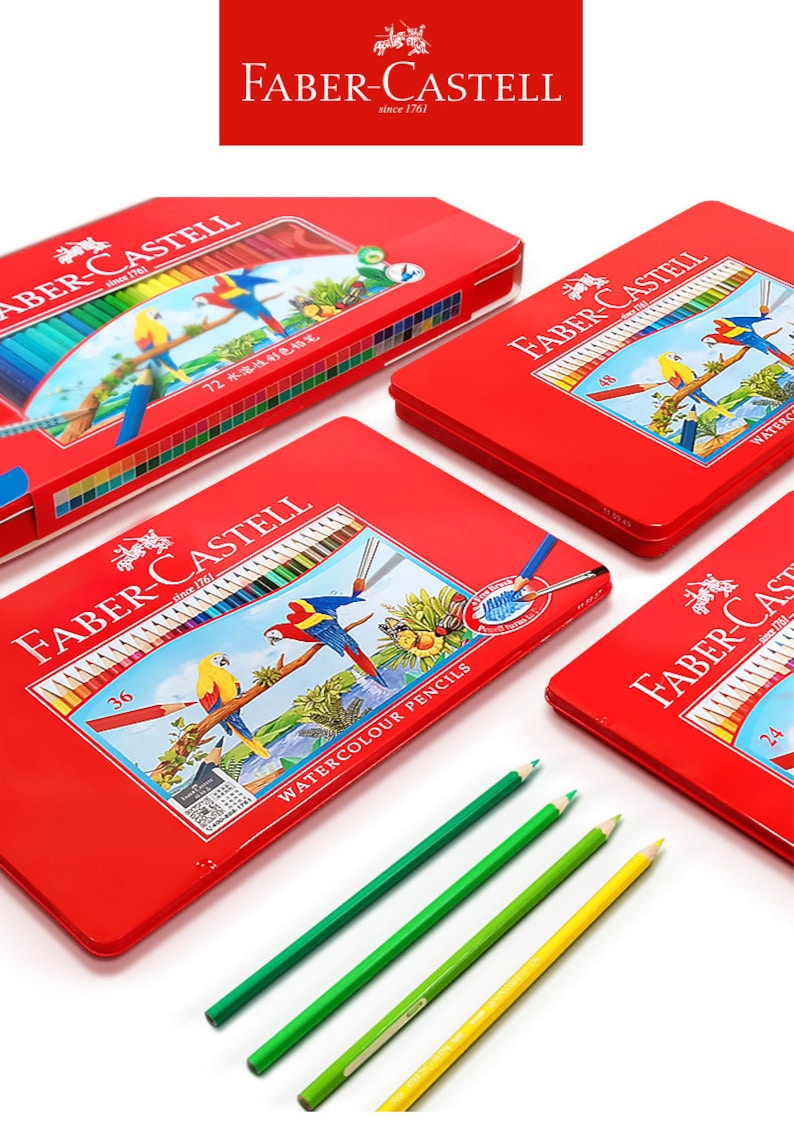 Faber Castell Watercolour Pencils, Water-soluble Colours for Children ...