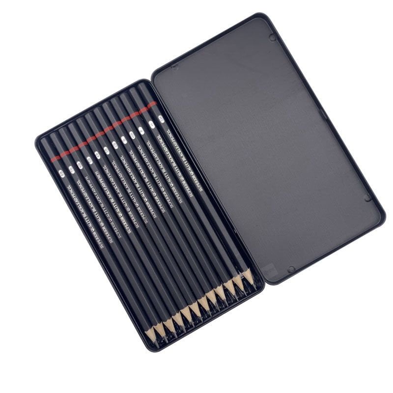 12pcs (2H-8B) Graphite Pencil for Drawing/shading Professional ...