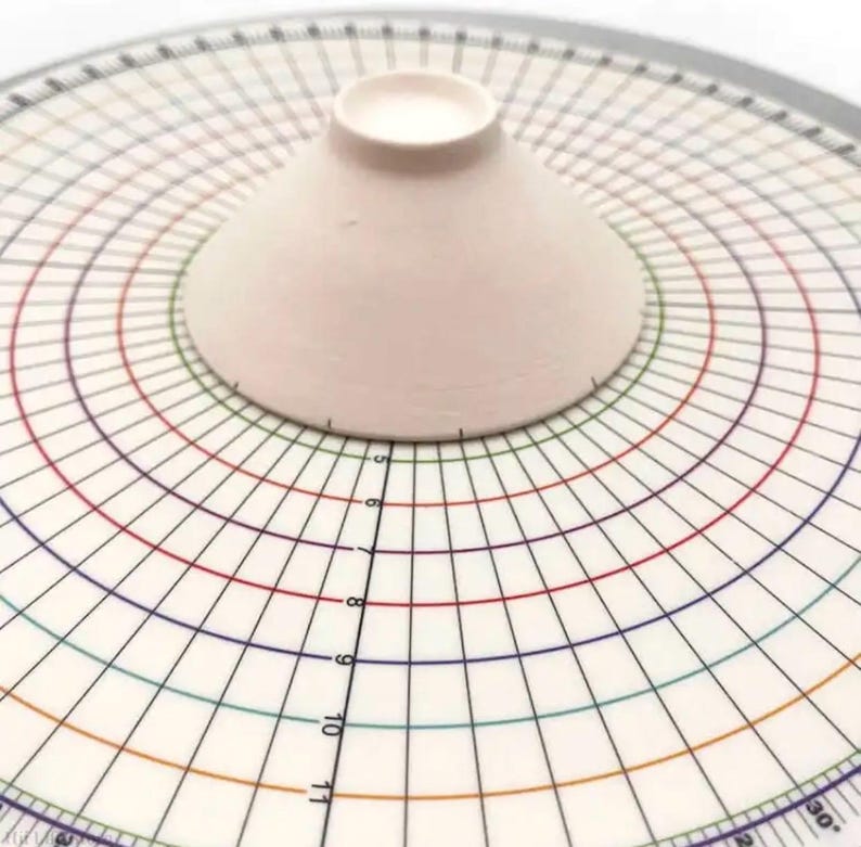 26cm Circle Divider Ceramic Pottery Ruler - Rotary Disc Wheel Trimmer ...