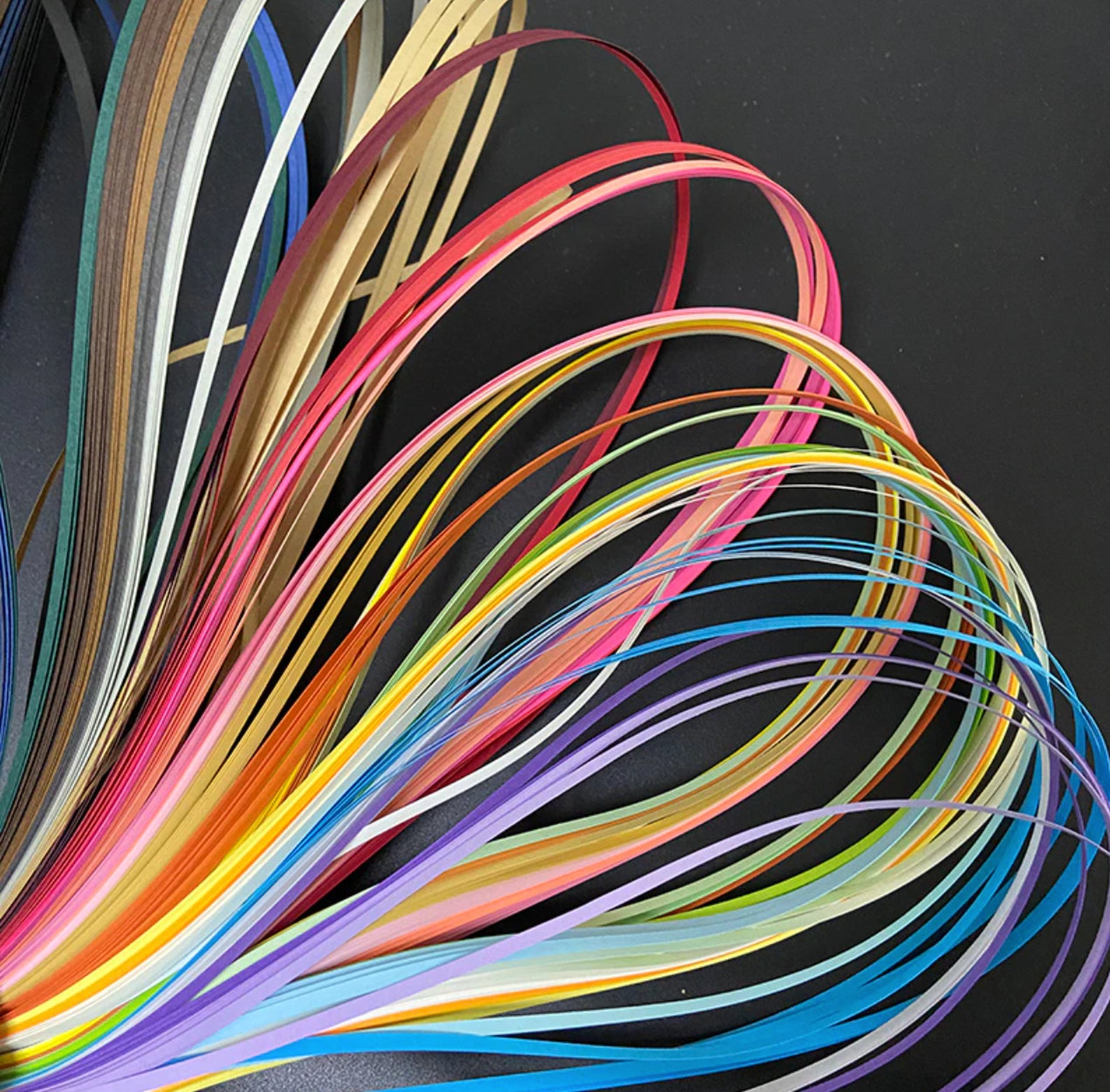 36 Colors 180pcs Rainbow Quilling Paper Strips, Origami Paper, Colored ...