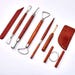 8-piece Clay Shaping Tool Set | Steel Needle, Scraper, Cutting, and ...