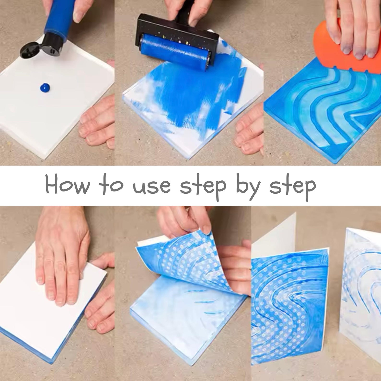 Gelli Print Plate, Monoprinting Resin Clear Gelli Plate for Art & Craft ...