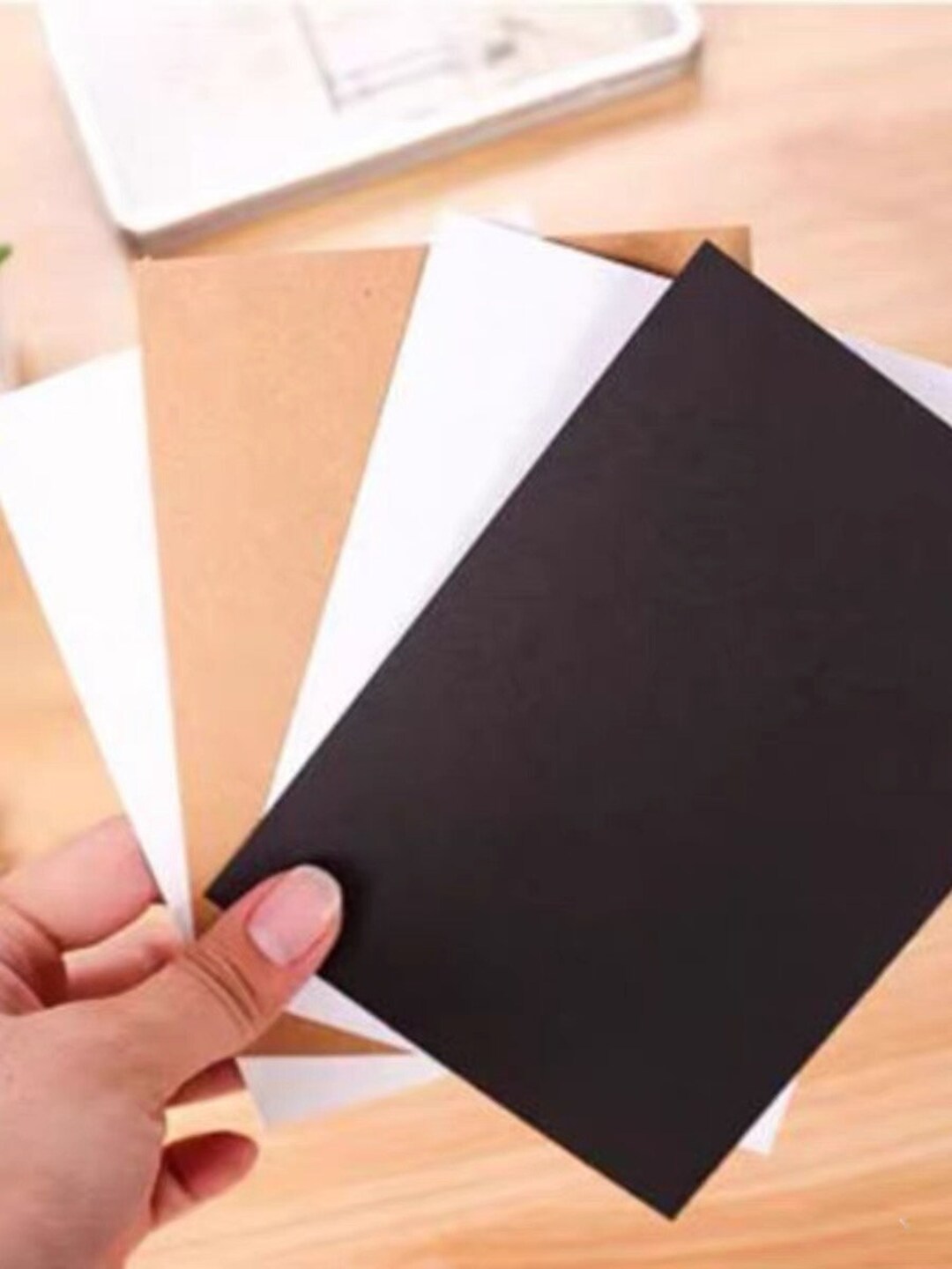 20 Sheets Kraft Cardstock, Scrapbook, Thick Card Stock 300gsm, DIY ...