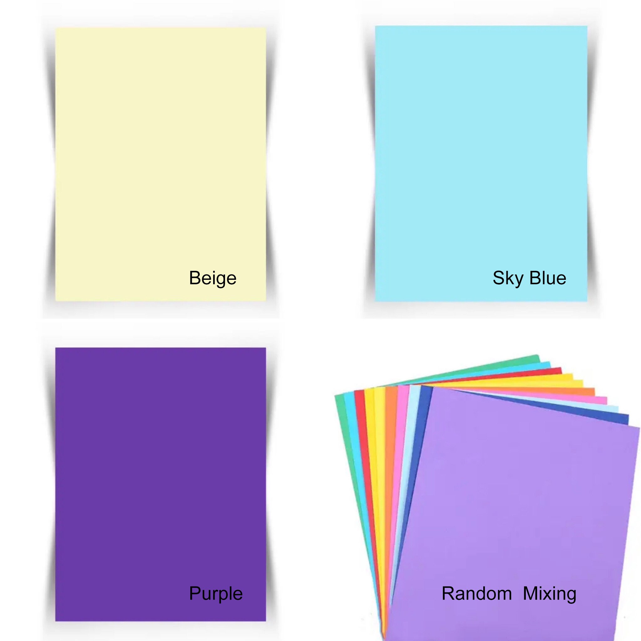 Multifunctional Colourful A4 Paper, Coloured Copy Paper. Cardstock ...