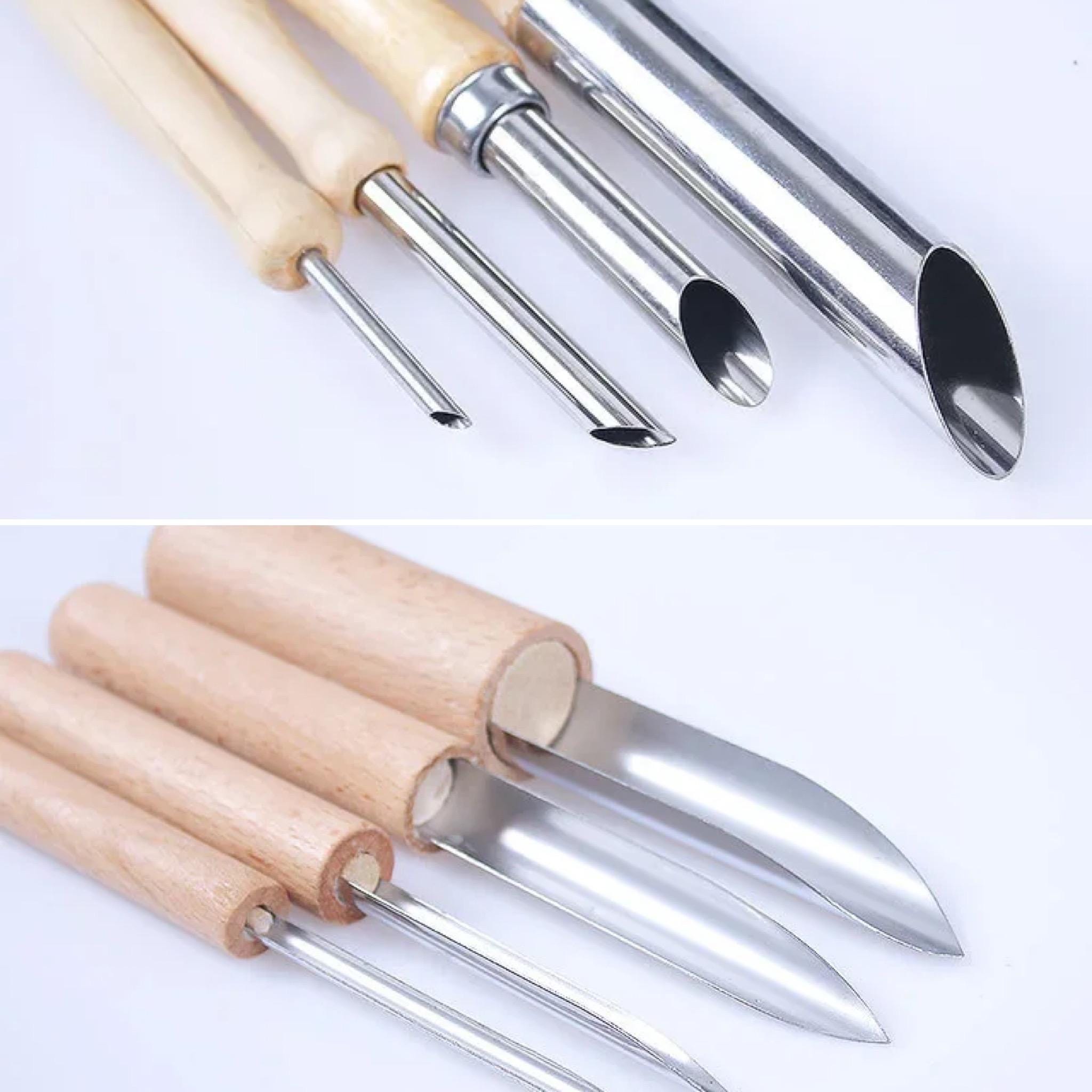 4pcs Stainless Steel Pottery Clay Hole Puncher Set – Ceramic, Polymer ...