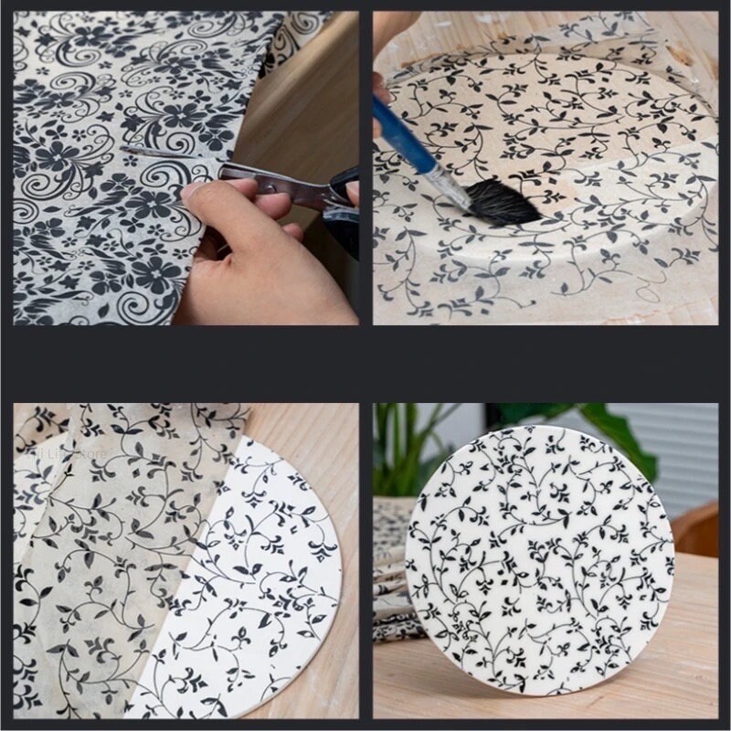 Pottery Ceramics Clay Transfer Paper, Glaze Underglaz Paper, Underglaze ...