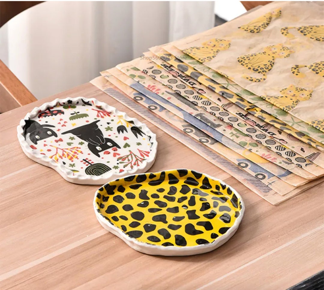 Pottery Ceramics Clay Transfer Paper, Glaze Underglaz Paper, Underglaze ...