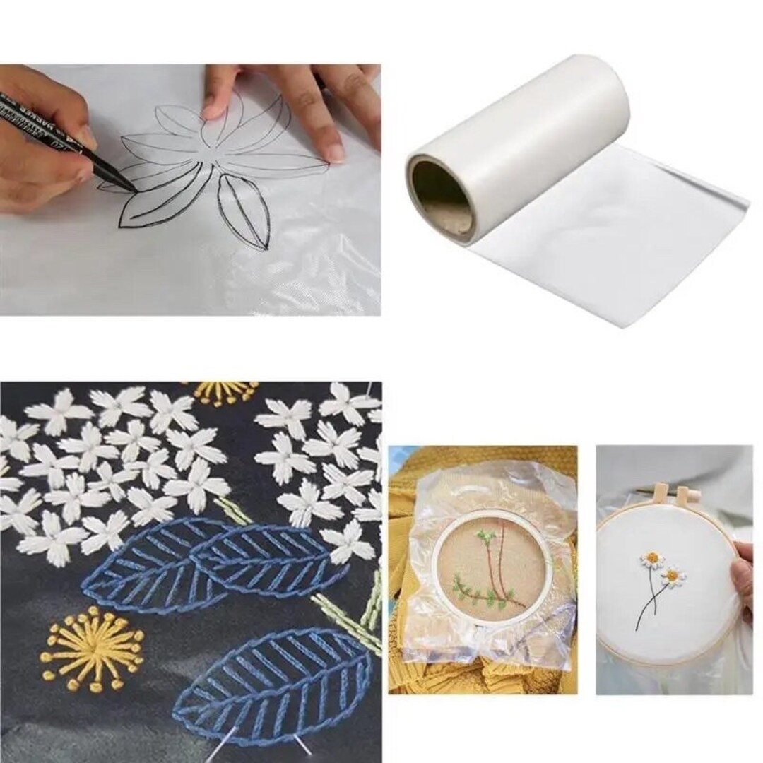4pcs/set Water Soluble Embroidery Stabiliser Wash Away Cold Water ...