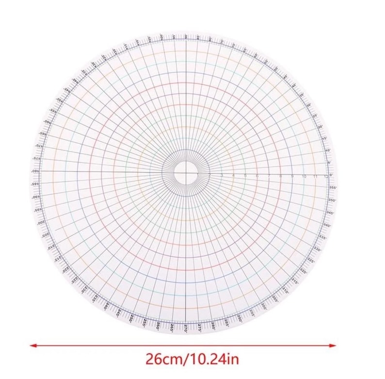 26cm Circle Divider Ceramic Pottery Ruler - Rotary Disc Wheel Trimmer ...