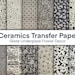 Pottery Ceramics Clay Transfer Paper, Glaze Underglaz Paper, Underglaze ...