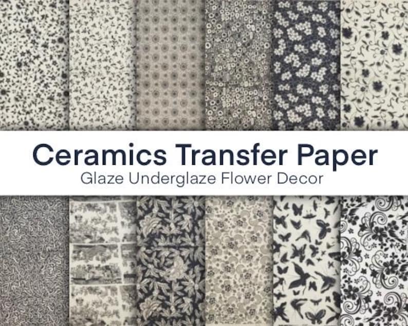 Pottery Ceramics Clay Transfer Paper, Glaze Underglaz Paper, Underglaze ...