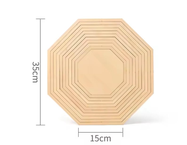Wooden Concentric Geometry Track Set - DIY Pottery Tools for Ceramic ...