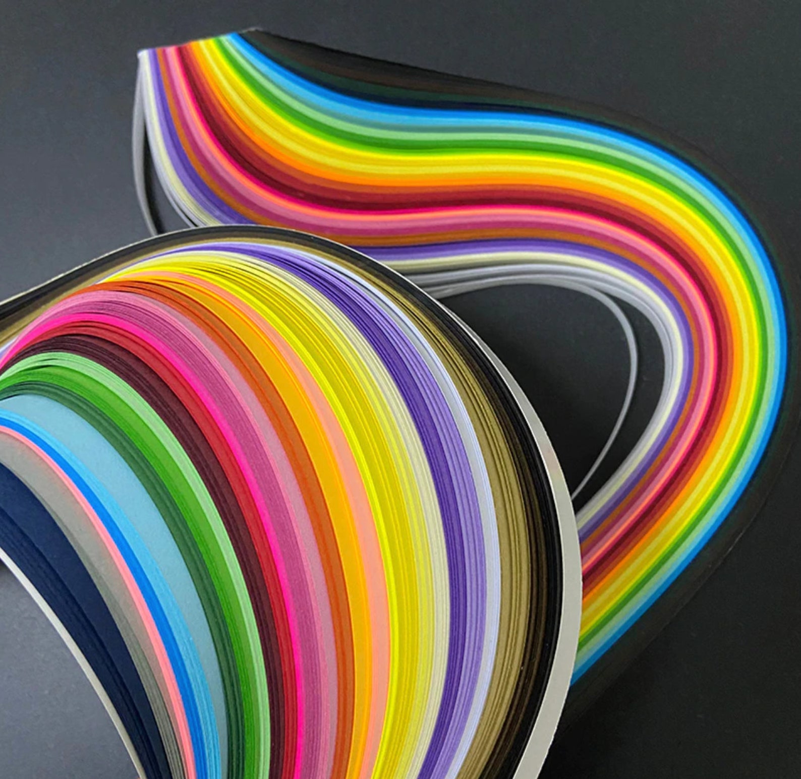 36 Colors 180pcs Rainbow Quilling Paper Strips, Origami Paper, Colored ...