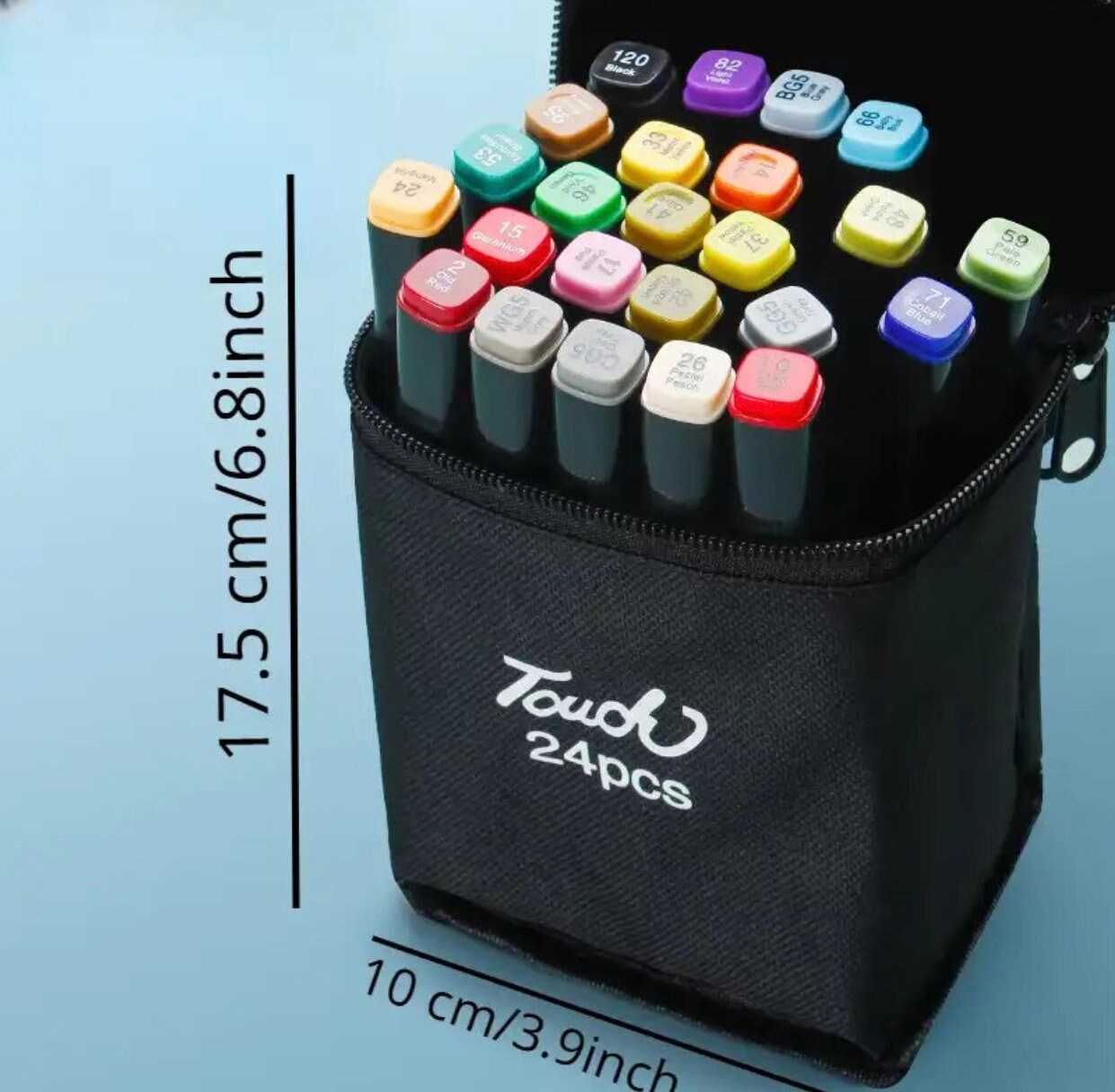 24-120 Color Art Marker Set With Dual Brush Tips for Manga Sketching ...