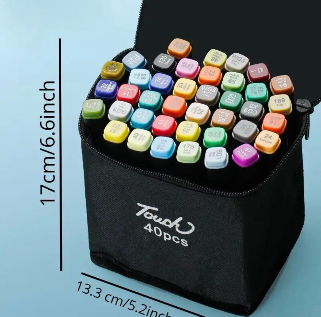 24-120 Color Art Marker Set With Dual Brush Tips for Manga Sketching ...