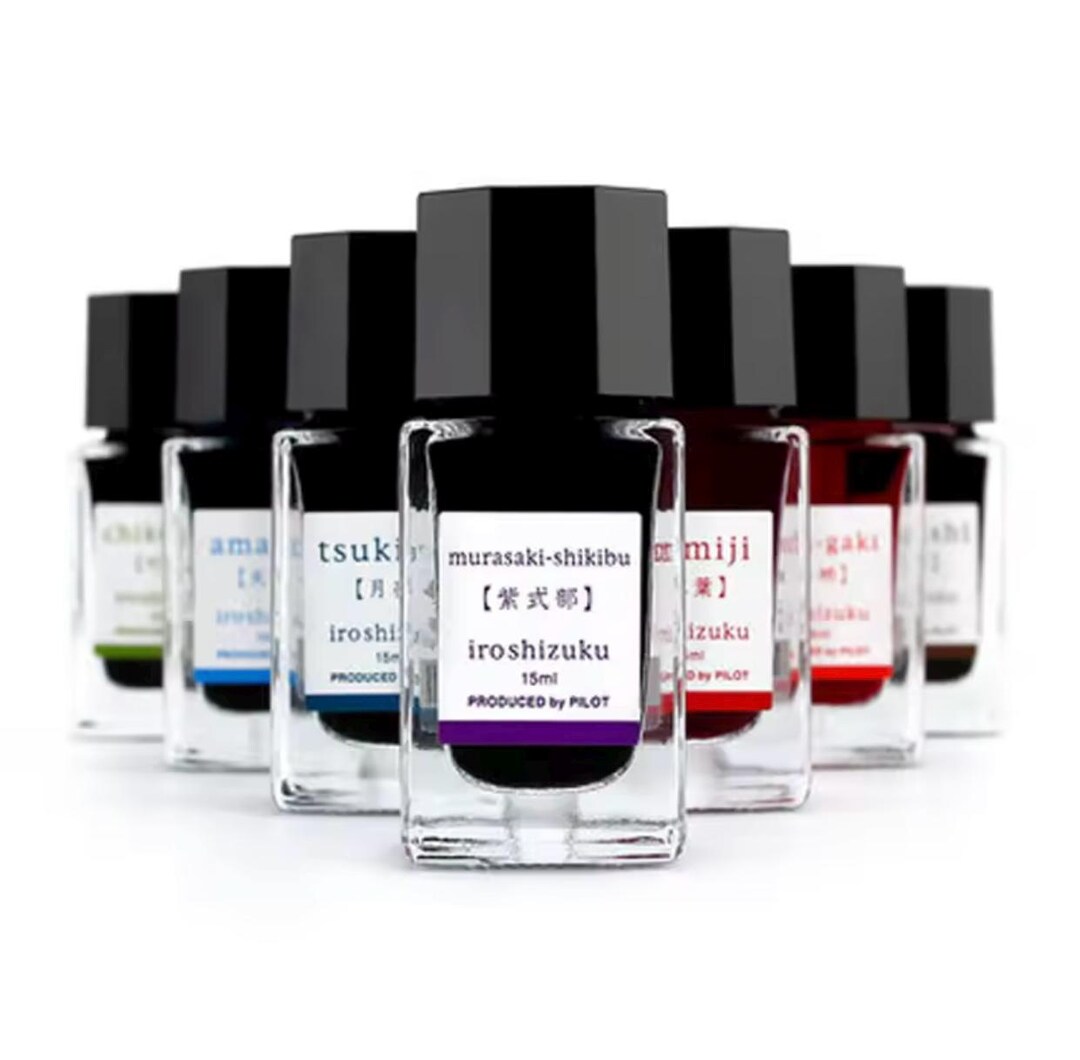 Pilot INK-15 Iroshizuku Natural Color Ink (15ml Vial, 20 Gradient ...