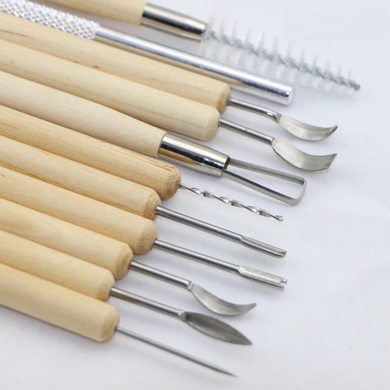 11 Carving Wooden Knives DIY Ceramic Handicraft, Wooden Sculpture ...